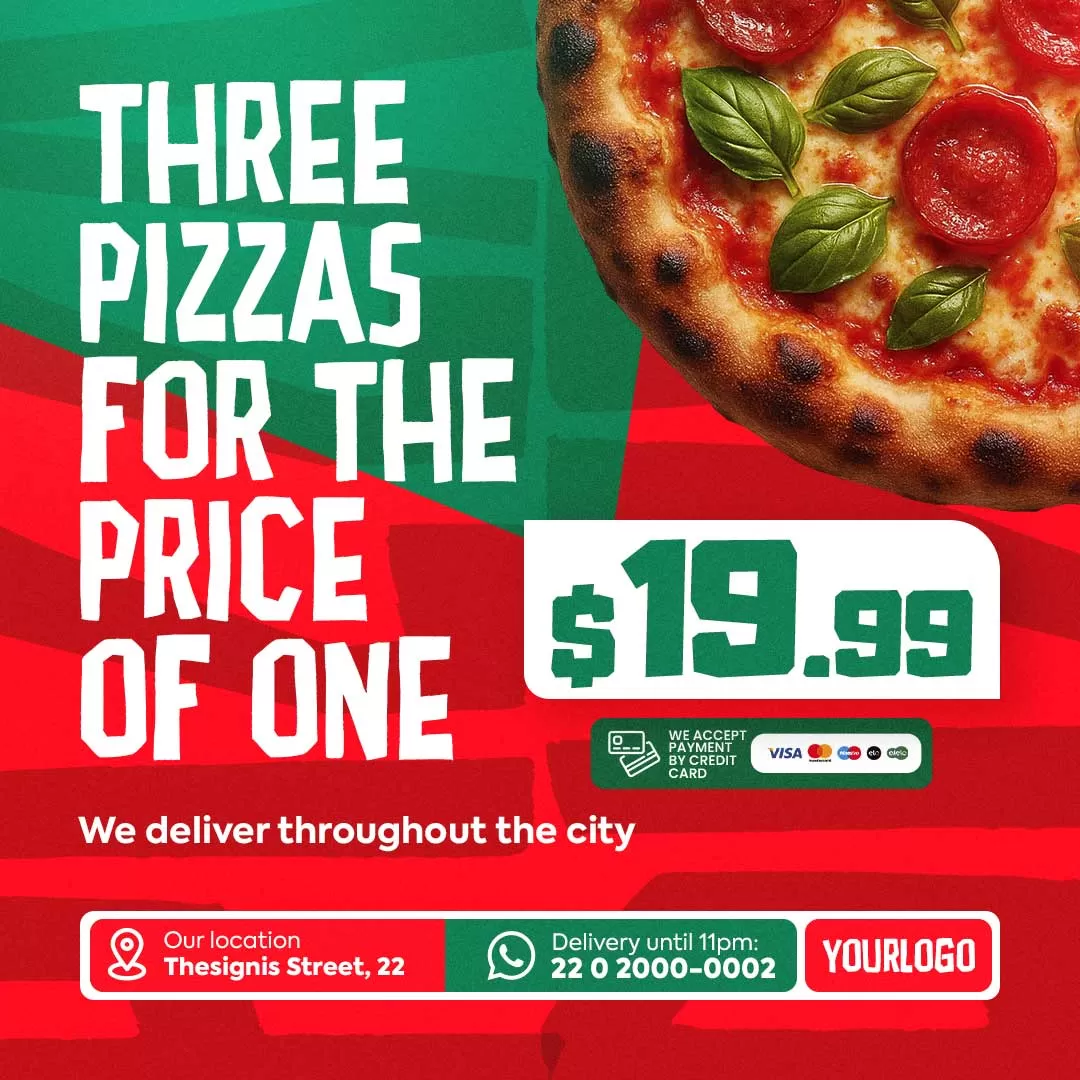 Pizza Festival Flyer PSD – Pizzeria Event Template – Download PSD ...