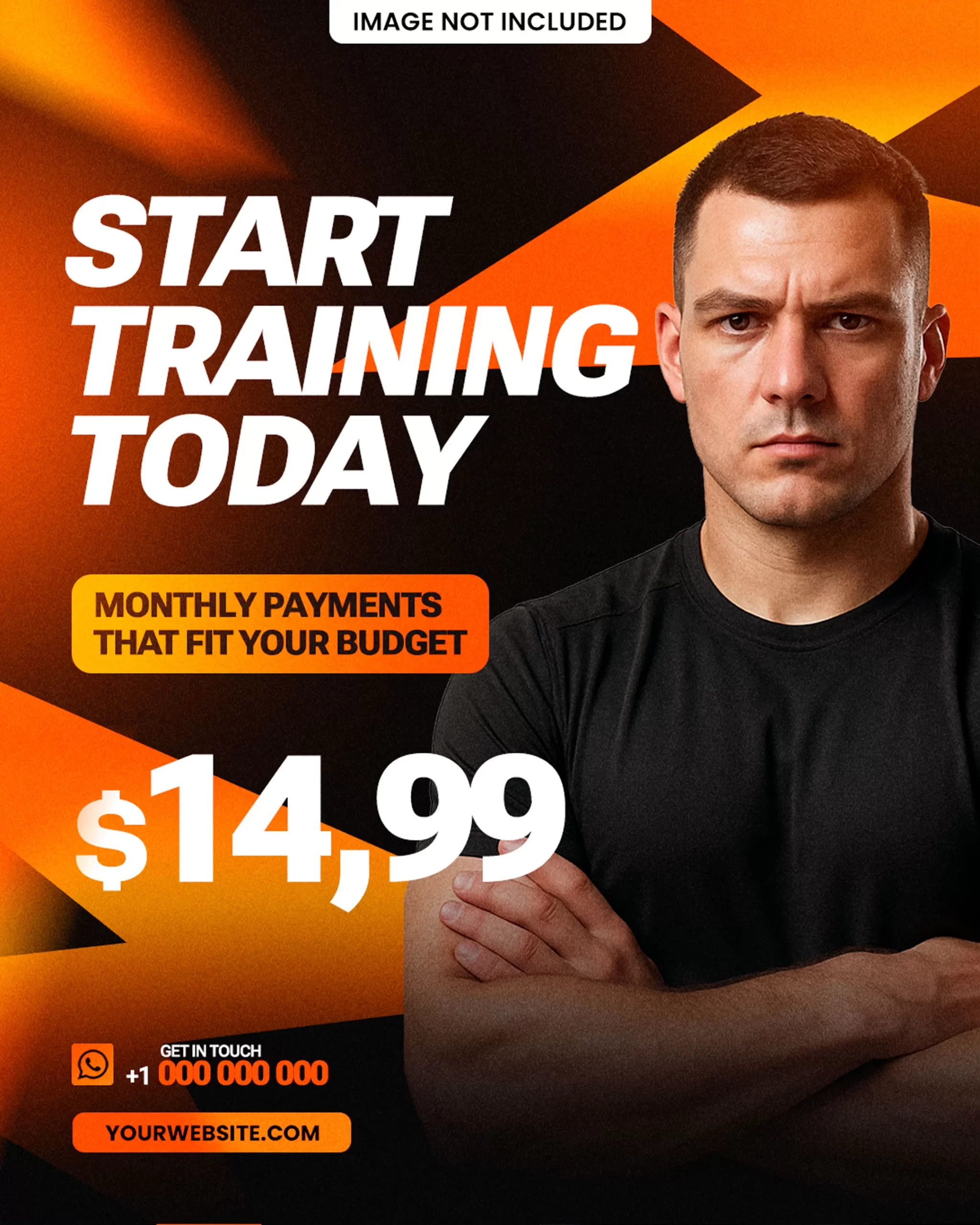 PSD Outdoor Fitness Class Flyer – Gym Promotion Template – Download PSD ...