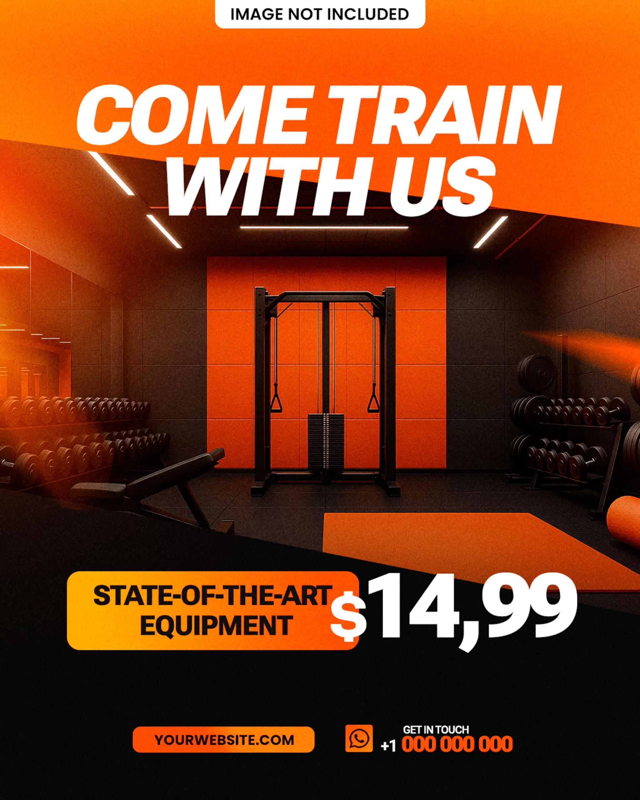 PSD Outdoor Fitness Class Flyer – Gym Promotion Template – Download PSD ...